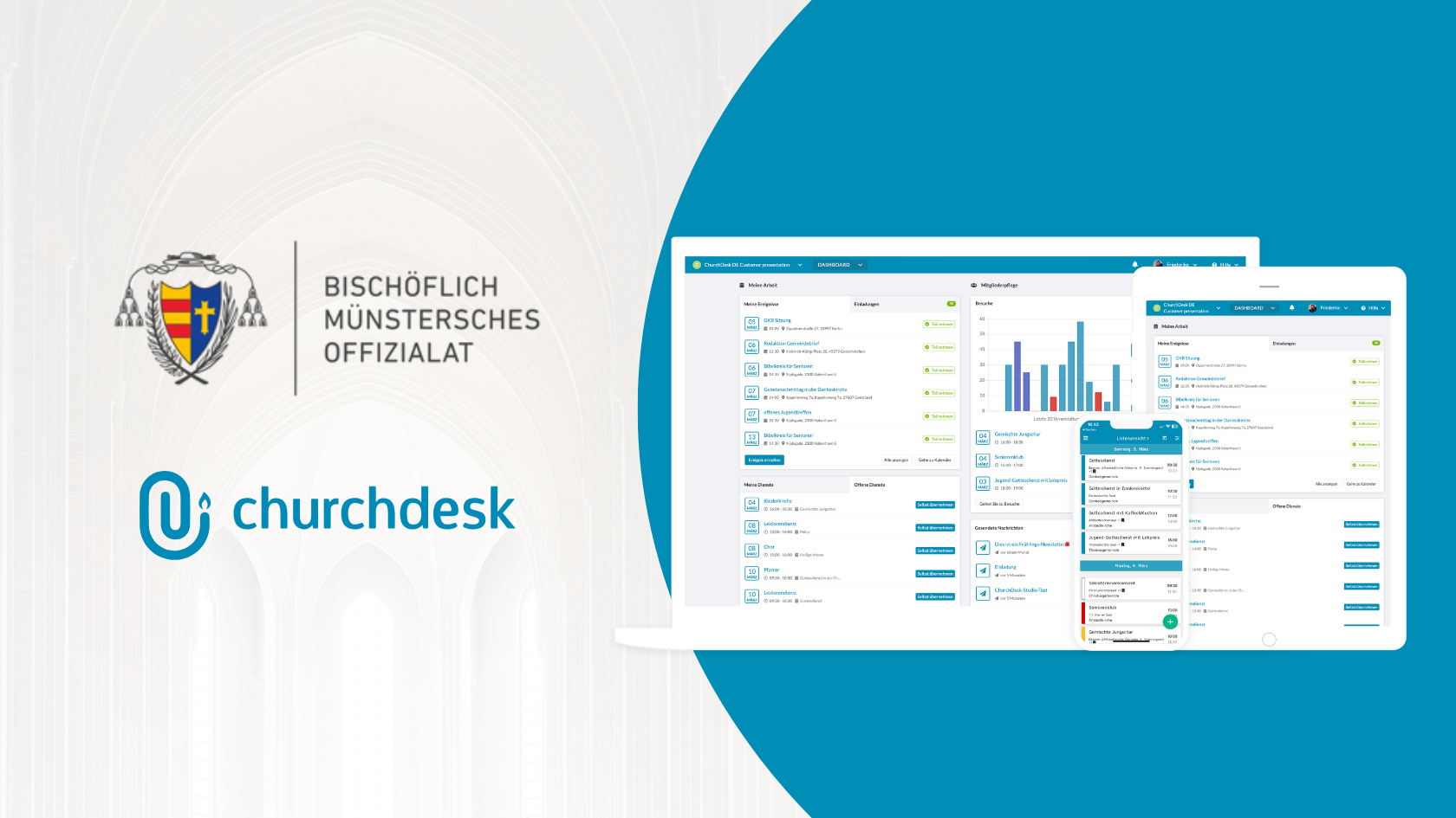 Auch das BMO Vechta setzt auf ChurchDesk als Partner für Digitalisierung der Pfarreien